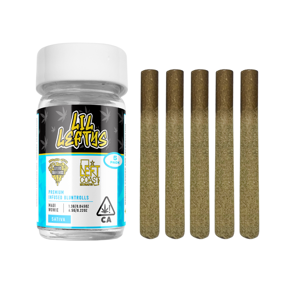Lil Lefty's Infused Prerolls, Lil Lefty's Mini Blunts, 2.2G Bluntrolls ...